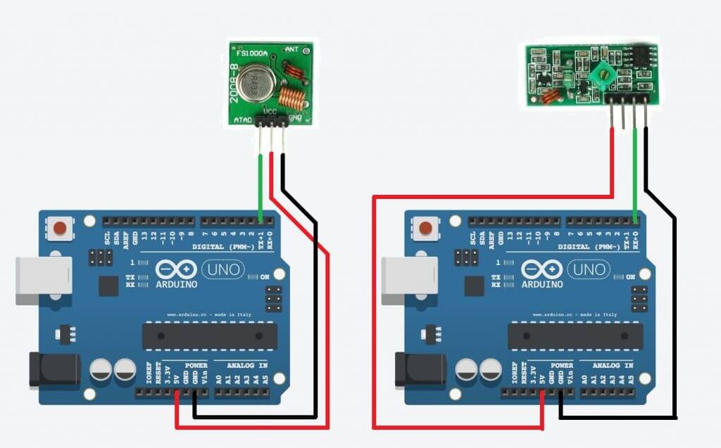 XD-RF-5V/FS1000A/XD-FST Радио приемник/передатчик на 433Mhz