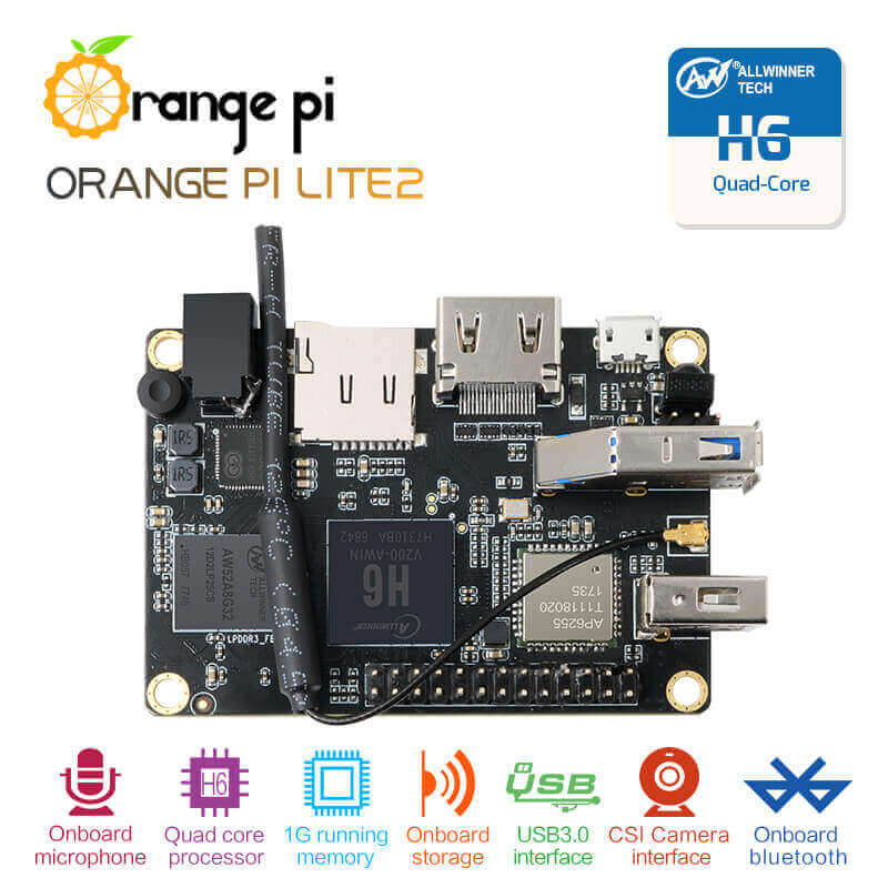 Orange Pi Lite 2 - мини-ПК с поддержкой 4K-видео - MicroPi