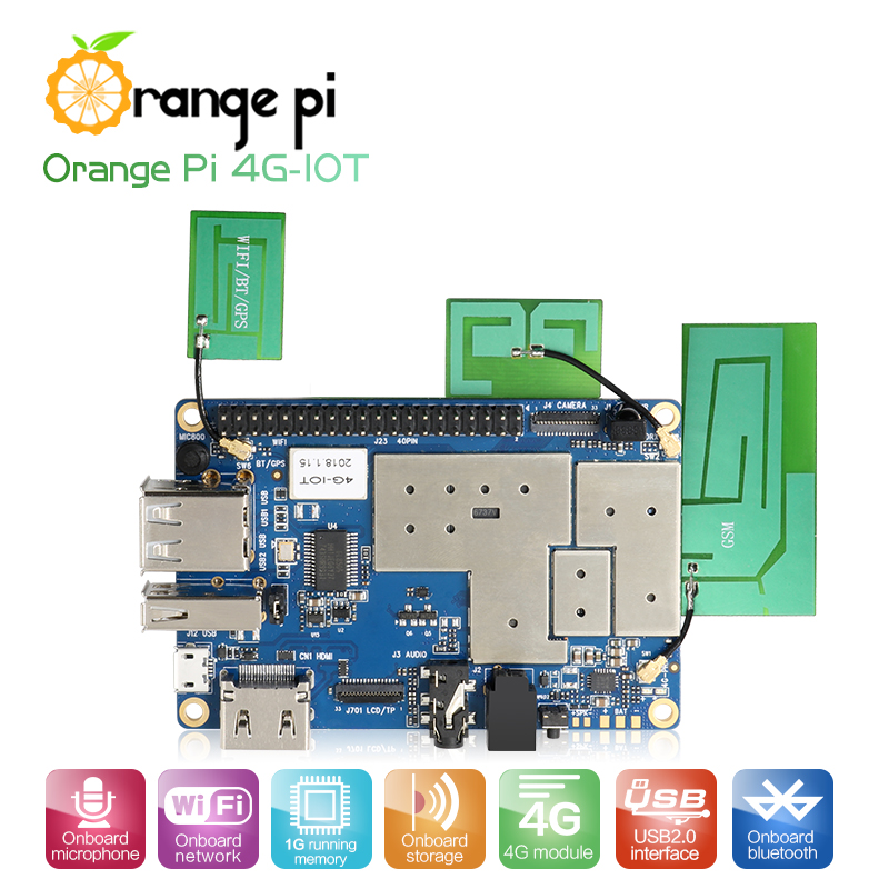 Orange Pi 4G-IoT - одноплатный ПК с 4G LTE, WIFI и BT - MicroPi