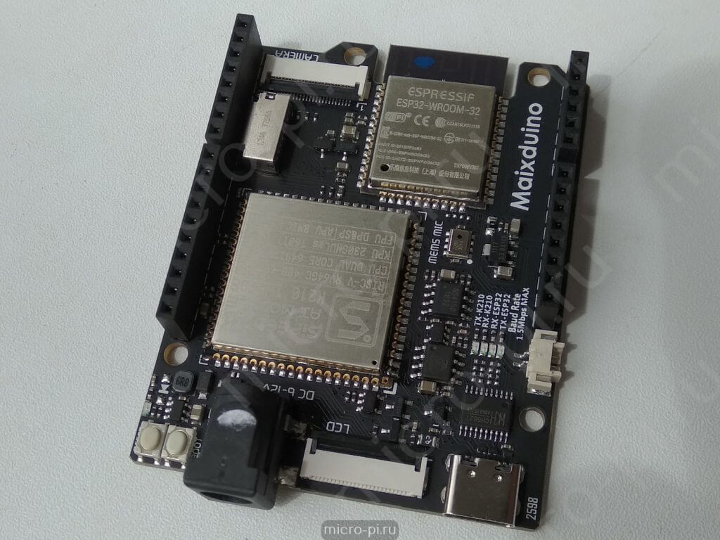 Maixduino - одноплатный компьютер с ускорителем AI - MicroPi
